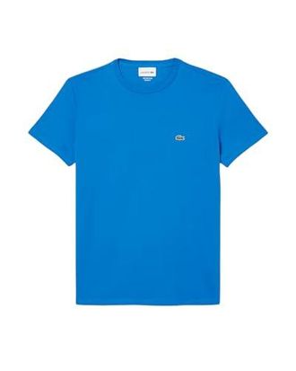 Lacoste T-Shirt Homme en Coton Pima TH6709 3617073944246 - Bleu Clair 3XL