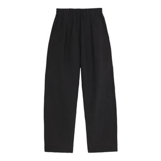 Cortana Mel- schwarze Leinen- und Seidenhose - - Trousers - Damen - Schwarzk - M