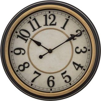 Atmosphera Atmosphera - Horloge Nell - Verre - Noir - D29-2 cm