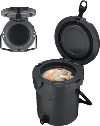 Generico Tragbarer Isolierbeh&auml;lter f&uuml;r Lebensmittel, Getr&auml;nkek&uuml;hler mit, f&uuml;r Camping, Picknick, Sport, Reisen, Gartenparty, Konzerte