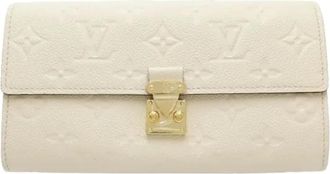 Louis Vuitton Portefeuille long Monogram Empreinte Pre-owned (bi-pli) - Femme - Pre-owned - Beige - Taille: ONE Size