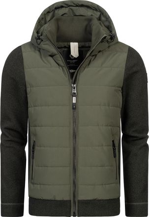 Ragwear Herren Übergangsjacke leichte Steppjacke kurz mit weichen Ärmeln und Kapuze Doryan Mel YOUMODO Dark Olive Gr. XXL