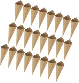 Cabilock 90 St&uuml;ck 90 St&uuml;ck Papierkonfetti aus Kraftpapier Gastgeschenk Papiert&uuml;ten f&uuml;r Hochzeit Party Dekoration Blumenstrau&szlig; und S&uuml;&szlig;igkeitenhalter