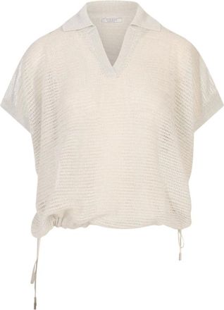 PESERICO Femme, Pulls, Beige, Taille: 42 FR M99126F12 09321 V-neck Tricots