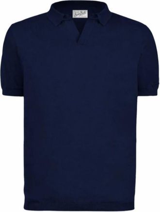 MC2 Saint Barth Homme, Tops, Bleu, Taille: XL Polo Sloan Col V