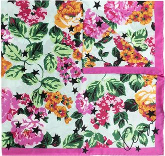 Kenzo unisex, Accessoires, Multicolore, Taille: ONE Size Petit carr&eacute; en soie &agrave; motif floral