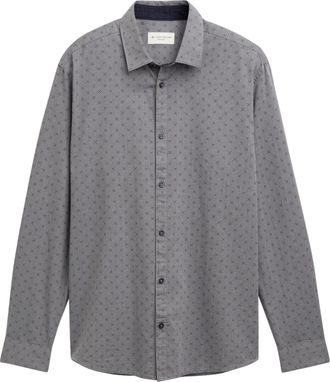 Tom Tailor Herren 1047328 Regular Fit Hemd aus Baumwolle, 38494-Navy Small Design, XL