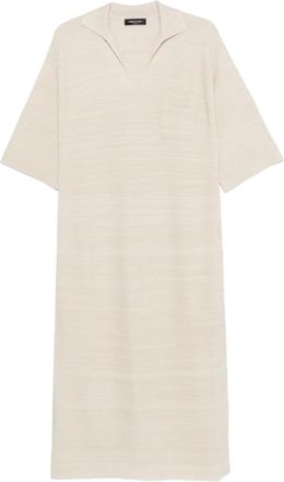 Fabiana Filippi V-neck pocket maxi dress - Nude
