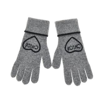 Chlo&eacute; Encoeur Handschuhe aus Wolle und Kaschmir - - Accessories - unisex - Grau - ONE SIZE