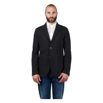 AT.P. CO Graue Winterjacke Zwei Kn&ouml;pfe - - Jackets - Herren - Schwarzk - L