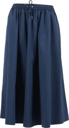 K-Way Femme, Jupes, Bleu, Taille: 42 FR Mosella Light Poplin Tech Lungo