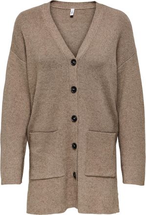Only ONLKATIA LS Rib V Loose Cardigan CC KNT