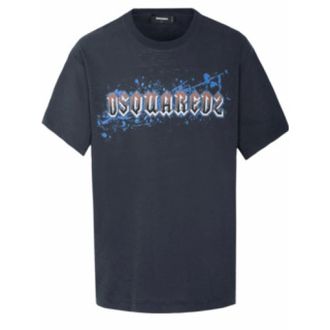 Dsquared2 Homme, Tops, Gris, Taille: M T-shirt classique pour un usage quotidien