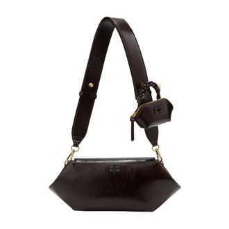 Ganni Bou Bag East/West Shine - - Bags - Damen - Braun - ONE SIZE