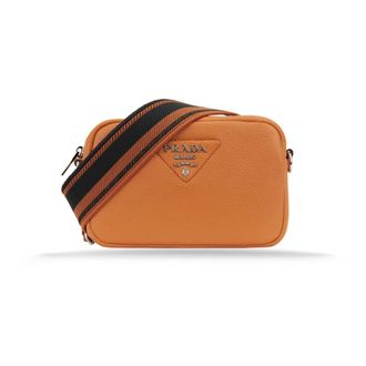 Prada Damen Schultertasche mit Rei&szlig;verschluss - - Bags - Damen - Orange - ONE SIZE