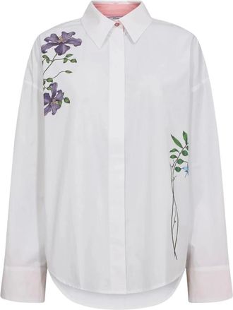 N&uuml;mph Femme, Blouses et Chemises, Blanc, Taille: 38 FR Nuflory Shirt