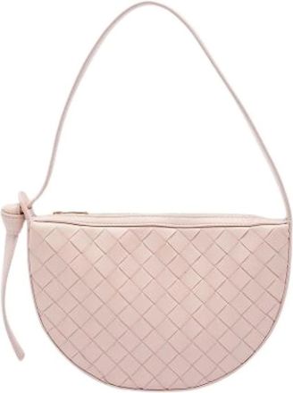 Bottega Veneta Sac bandouli&egrave;re Pre-owned tress&eacute; - Femme - Pre-owned - Rose - Taille: ONE Size