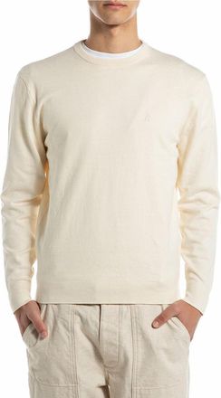 Replay Leichter Strick-Pullover aus Baumwolle und Kaschmir in