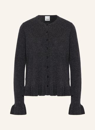 Allude Allude Strickjacke Mit Cashmere Und R&uuml;schen grau