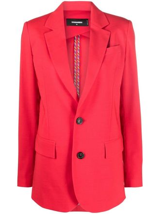 Dsquared2 blazer &agrave; simple boutonnage - Rouge