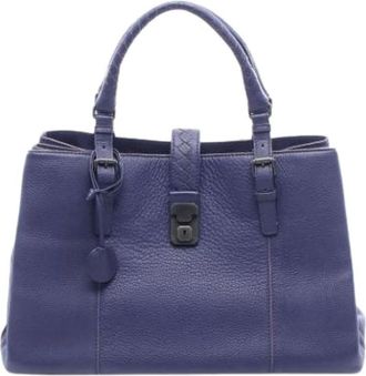 Bottega Veneta Sac &agrave; main Vintage Pre-owned - Femme - Pre-owned - Bleu - Taille: ONE Size