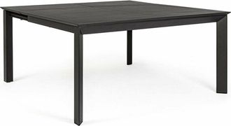 BIZZOTTO Ausziehbarer Tisch Konnor aus lackiertem Aluminium f&uuml;r Garten und Veranda 160 x 110/160 cm -Anthrazit