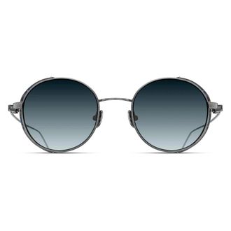 Matsuda M3152 Runde Sonnenbrille - - Accessories - unisex - Blau - 48 MM