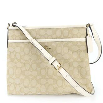 Coach Pre-owned Canvas schultertasche - - Pre-owned - Damen - Beige - ONE SIZE