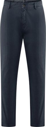 Bomboogie Homme, Pantalons, Bleu, Taille: W33 Pantalon chino en gabardine avec micro-imprim&eacute;