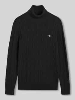 GANT Rollkragenpullover mit Logo-Detail