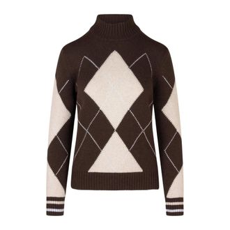 Gran Sasso Lupetto Intarsio - Femme - Pulls - Brun - Taille: 36 FR