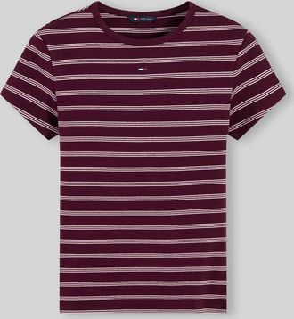 Tommy Jeans Slim Fit T-Shirt aus Baumwoll-Mix