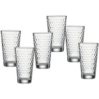 Ritzenhoff & Breker Favo Lot de 6 verres &agrave; long drink en verre transparent