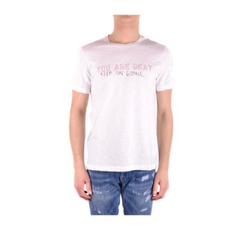 Dondup Homme, Tops, Blanc, Taille: XL Collection de T-shirts &eacute;l&eacute;gants