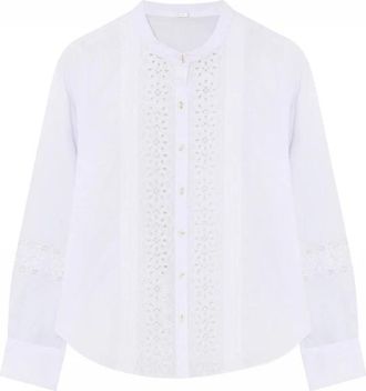 Gustav Femme, Blouses et Chemises, Blanc, Taille: 36 FR Carmen Shirt