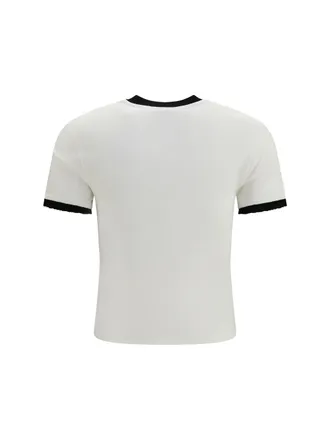 Gucci Womens T-Shirt Cotton Jersey White-Multicolour T-Shirts & Jerseys White/multicolour