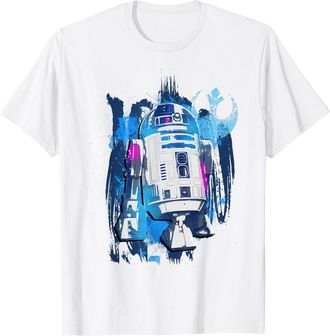 Star Wars R2-D2 Watercolor Rebel Logo T-Shirt