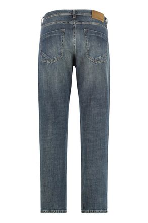 Slowear Mens Slim Fit Jeans With Five Pockets Denim Cotton Slim-Fit