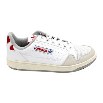 adidas Leder-Sneaker mit Wildleder-Eins&auml;tzen Gummisohle - - Sport - Herren - Wei&szlig; - 47 1/3 EU
