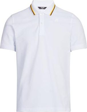 K-Way Polo manches courtes en coton m&eacute;lang&eacute;