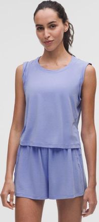 lululemon Débardeur dentraînement en jersey à manches roulées pour Femmes - Violet/Pastel - Taille 10