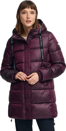 Polo Club Mantel Silvon granatrot mit Polo Club-Logo