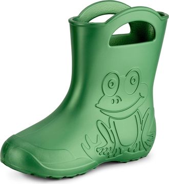 Ladeheid Eva Gummistiefel Damen federleichte wasserdichte Damenschuhe Regenschuhe LA-CA-09 (Smaragdgr&uuml;n, 36/37 EU)