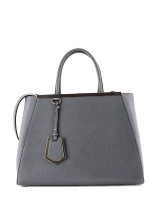 Fendi 2Jours Bag Leather Medium tote bag - Gris