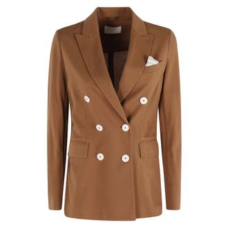 Circolo 1901 Femme, Vestes, Brun, Taille: 42 FR Fd3849 Blazer