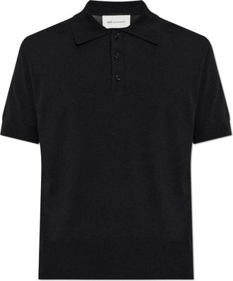 Ami Homme, Tops, Noir, Taille: M Polo Tricot Manches Courtes