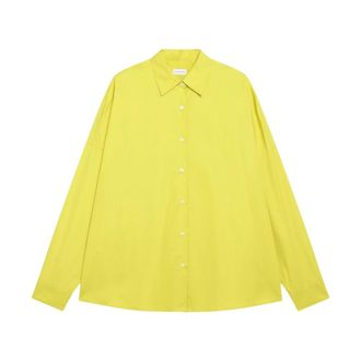 Dries Van Noten Hemd aus Baumwollpopeline - - Blouses & Shirts - Damen - Gelb - S