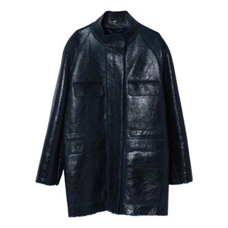 Fendi Einreihiger Mantel - - Jackets - Damen - Blau - 2XS