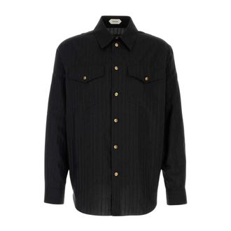 Versace Poplinhemd - - Shirts - Herren - Schwarzk - L