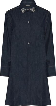 Bruuns Bazaar Femme, Robes, Bleu, Taille: 46 FR ChambraBBZiki Dress